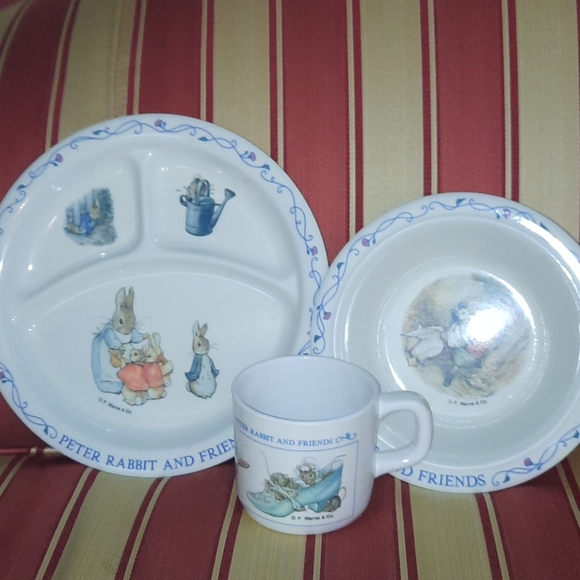 Dining | Vtg Peter Rabbit Dinner Set Melamine | Poshmark